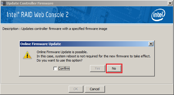 Should I Use the Intel / LSI Online RAID Firmware Update Feature? - Stone Computers :: Knowledgebase
